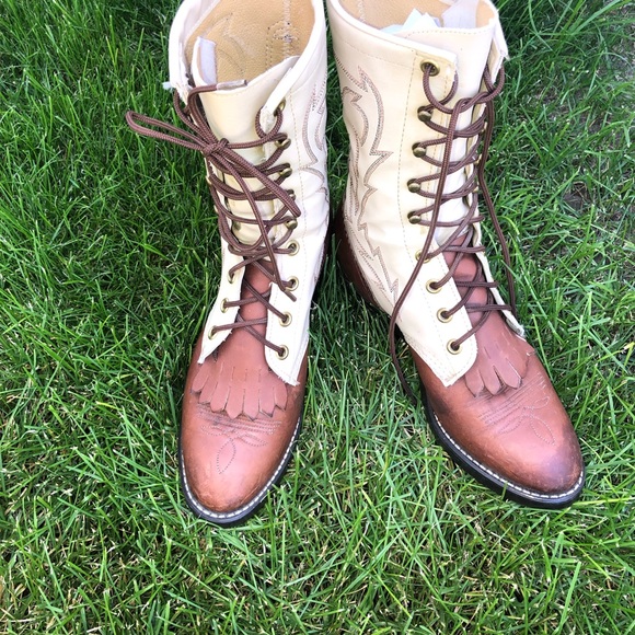 Wrangler | Shoes | Vintage Wrangler Victorian Front Lace Up Boots ...